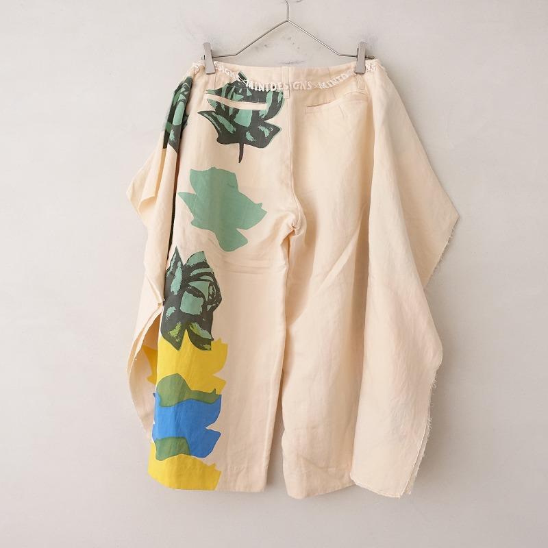 ミントデザインズ mint designs *プリントデザインクロップドパンツ*Mワイド半端丈ライトサーモンピンク変形(33-2406-941)【92G42】 : ブランド古着買取drop ...