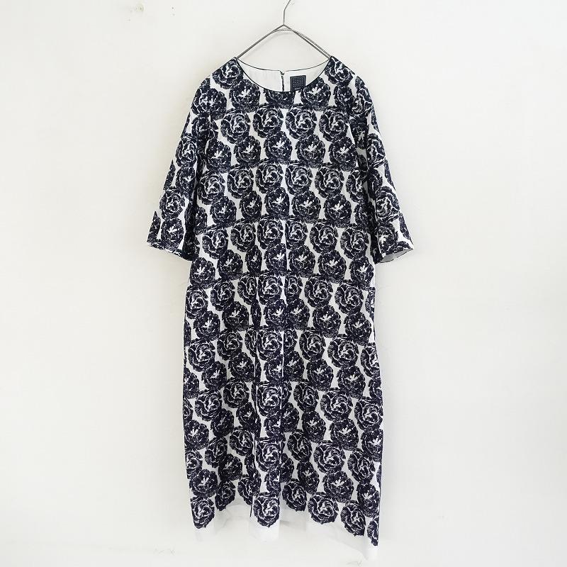 mina perhonen 【美品/2023/AW/定価9.9万】ミナペルホネン *flair チェック×刺繍ドレスワンピース*38(33-2410-708)【72K42】 : ブランド古着 ...