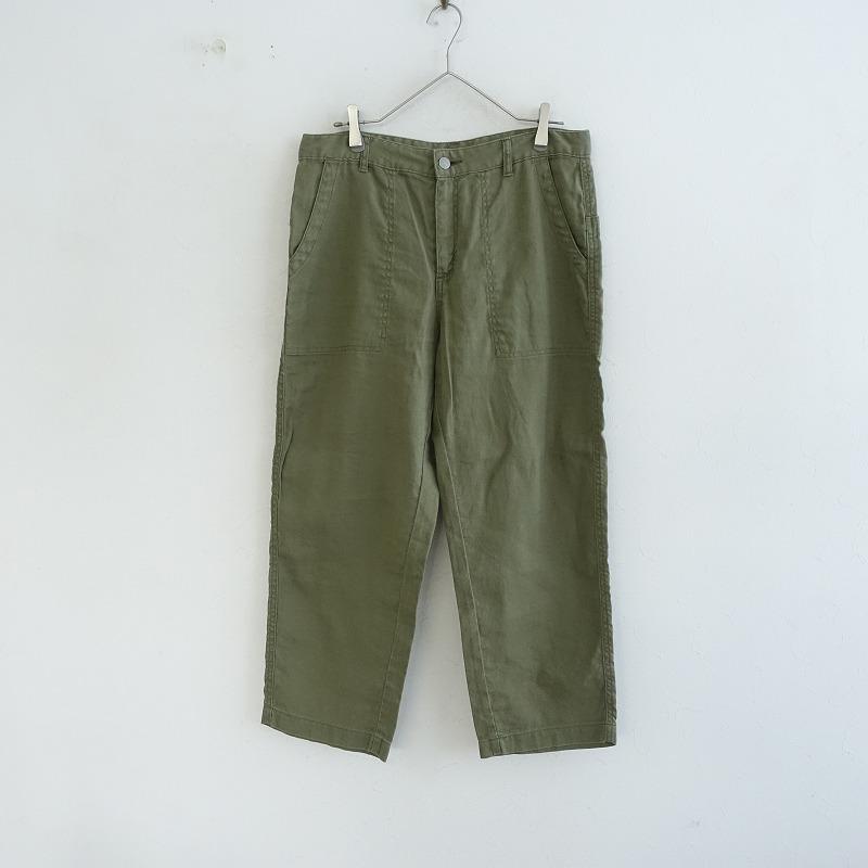 grown in the sun グローンインザサン *リネンコットンベイカーパンツ*2カーキSUNSHINE+CLOUD(33-2505-409)【51F52】 : ブランド古着買取drop ...
