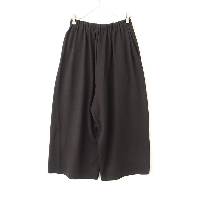 pas de calais（パドカレ） 【2025/定価3.7万】パドカレ *ストレッチポンチパンツ*36ワイド黒ブラックウエストゴム(33 ...