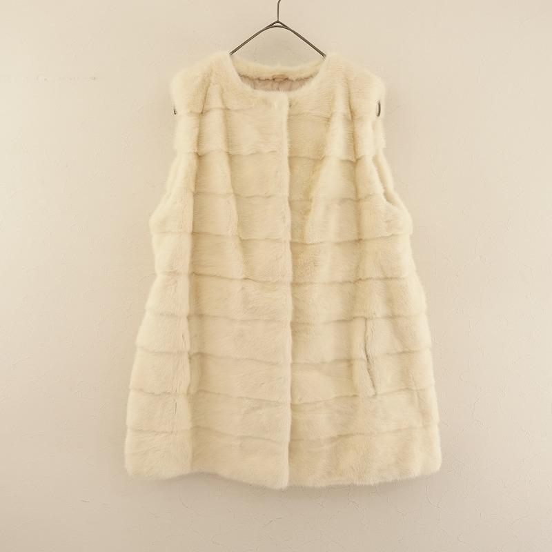 LIGNAGGIO 【美品】リナージオ *リアルミンクジレベスト*M前開きクルーネック裏地付きドローコードポケット(4-2411-116)【81L42】 : ブランド古着買取drop - 通販 ...