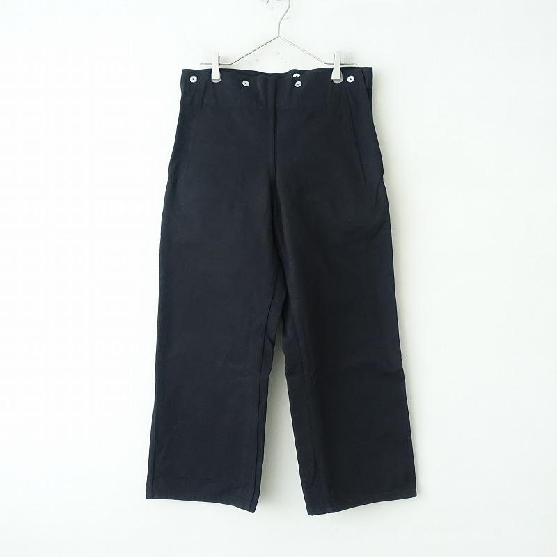 TUKI 【定価3.0万】ツキ *Snap Pants*1コットンカツラギブラックストレートパンツボトムス(84-2505-7)【92E52】 : ブランド古着買取drop - 通販 ...