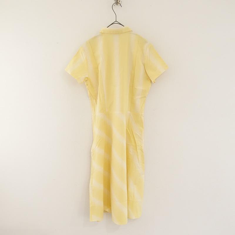 ラコステ LACOSTE *半袖シャツワンピース 42*黄色イエローストライプフレア(85-2504-114)【81E52】 : ブランド古着買取drop - 通販 - Yahoo!ショッピング