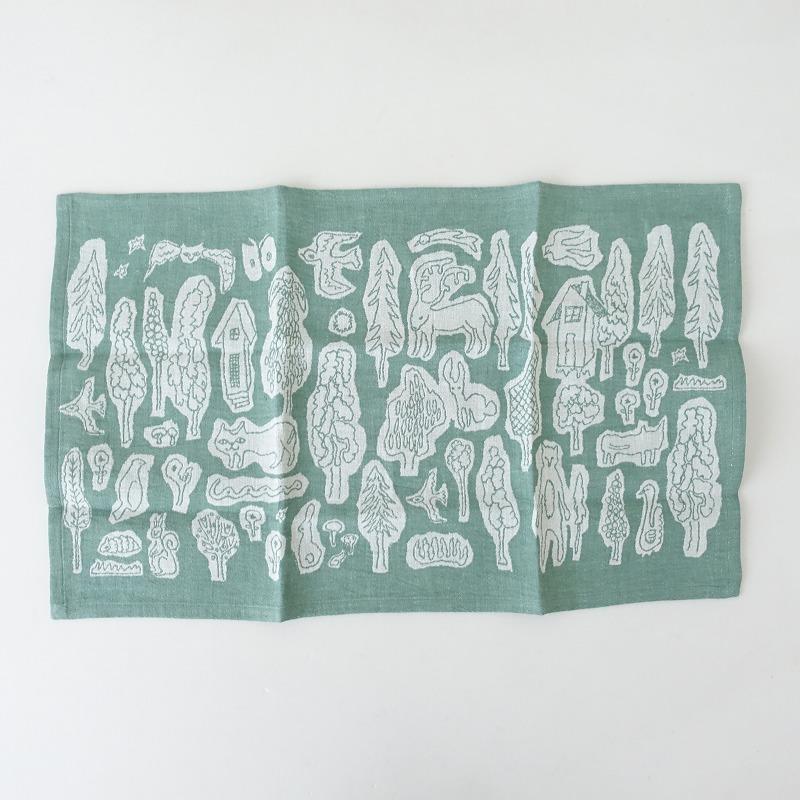 【美品/2023-24AW】ミナペルホネン mina perhonen *forest lifeマルチリネンクロス*麻ランチョンマット0424(ac7-2404-76)【81E42 ...