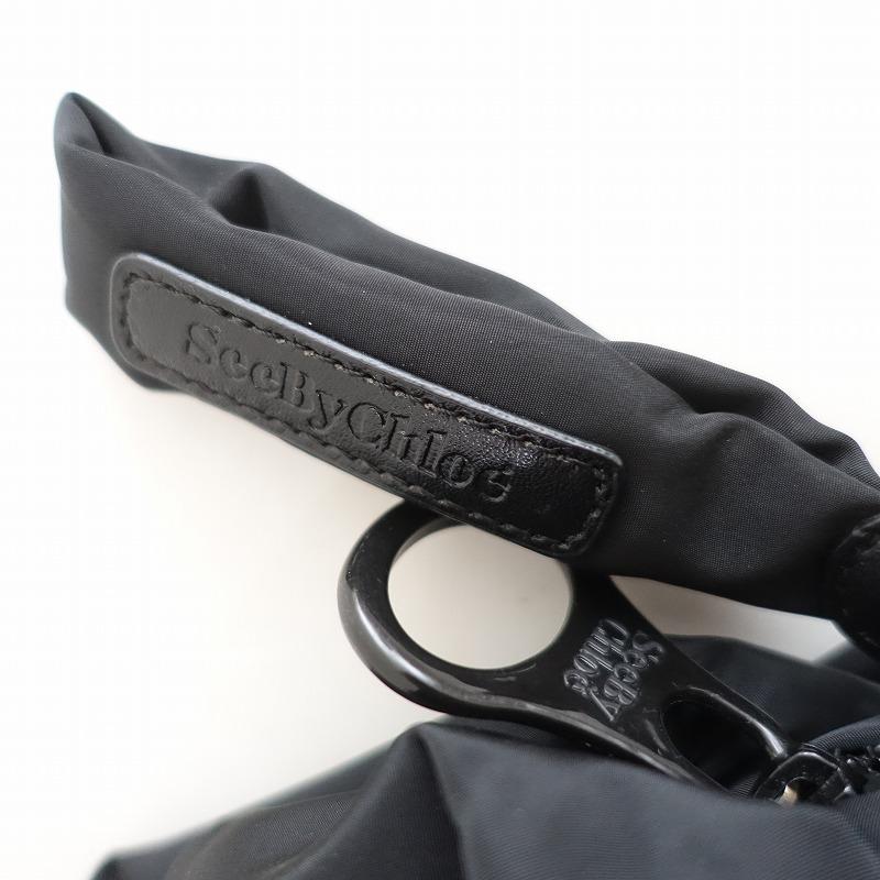 シーバイクロエ SEE BY CHLOE *ボストンバッグ*ブラックナイロン シーバイクロエ SEE BY CHLOE *ボストンバッグ*ブラックナイロン