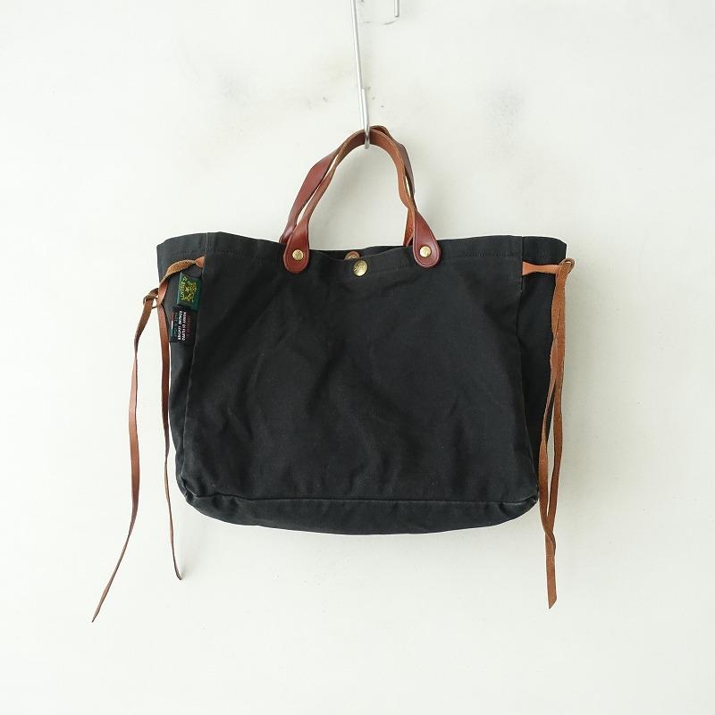 イルビゾンテ IL BISONTE *キャンバストートバッグ*ブラックレザー手提げかばん(ba11-2502-120)【91C52a】 : ブランド古着買取drop - 通販 - Yahoo ...