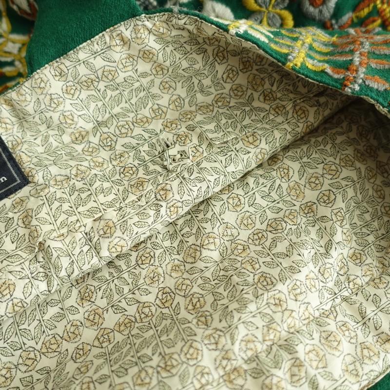 mina perhonen（ミナペルホネン） 【美品/定価1.6万】ミナペルホネン *petal flame パニーニバッグ*手提げかばんグリーン(ba31-2511-34)【61L52 ...