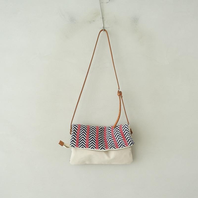 トロワトン trois temps *手織り3WAYショルダーバッグ*かばん斜め掛けクラッチ綿0824(ba7-2408-13)【10I42】 : ブランド古着買取drop - 通販 ...