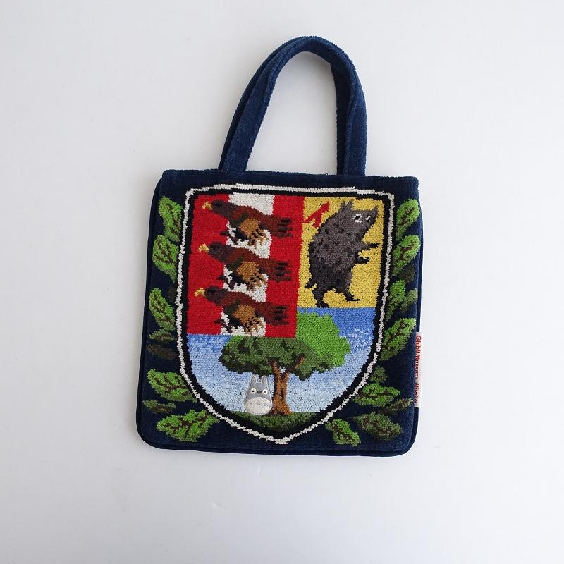 三鷹の森ジブリ美術館 *オリジナル 紋章シェニール織バッグ*かばんトート手提げ綿紺1224(ba7-2412-179)【52A52】 : ブランド古着買取drop - 通販 - Yahoo ...