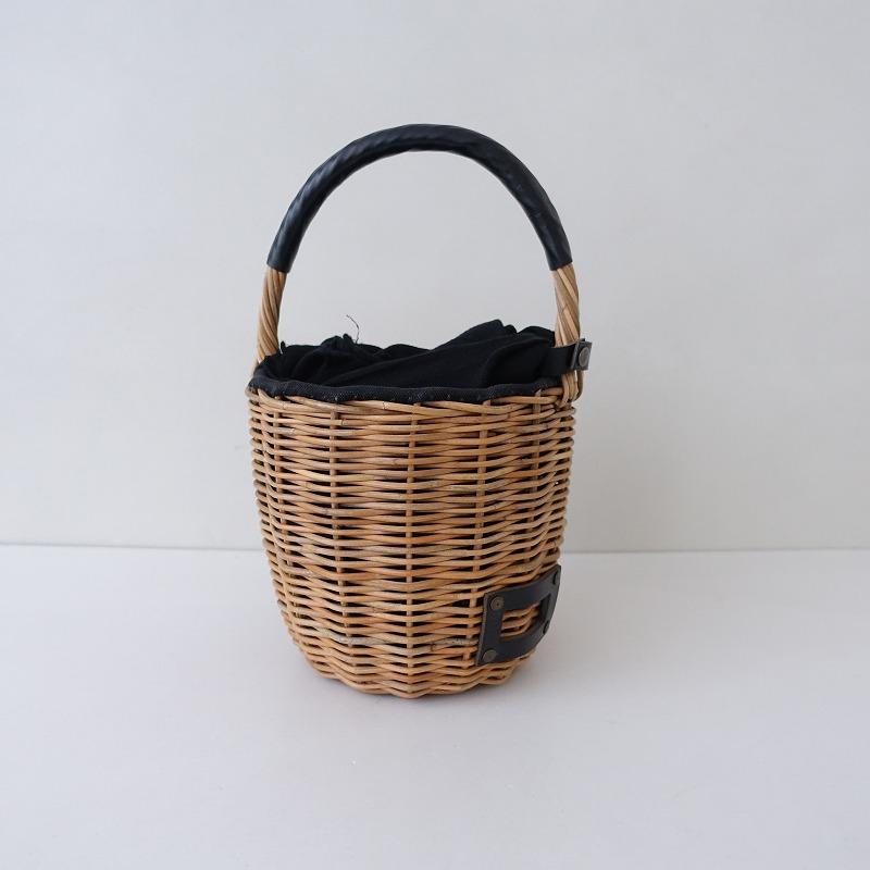 【美品】エバゴス ebagos *run run jump hope roll and go ミニバーキン ブライドル バケツM バスケット ...