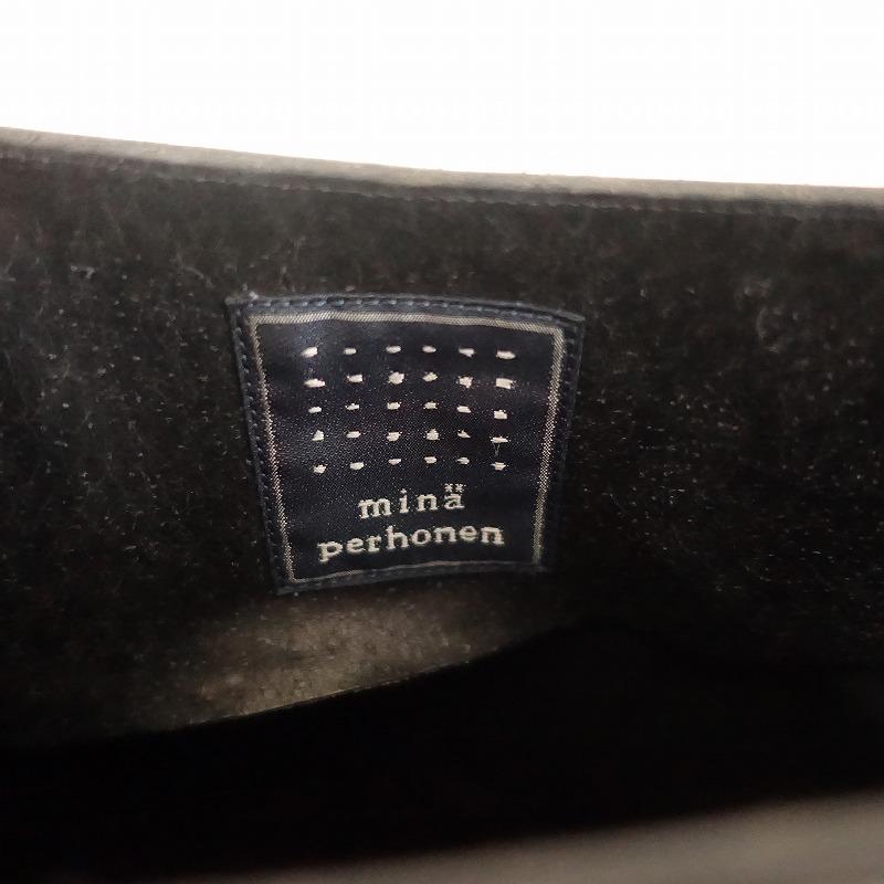 mina perhonen 【美品】ミナペルホネン *tori bag とりバッグ*黒 mina perhonen 【美品】ミナペルホネン *tori bag とりバッグ*黒