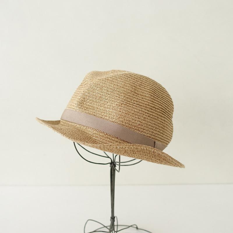 mature ha. 【定価1.7万】マチュアーハ *BOXED HAT 4.5cm brim ボックスハット*ブラウン帽子日よけ麦わら(ha84-2404-6)【30E42】 : ブランド ...