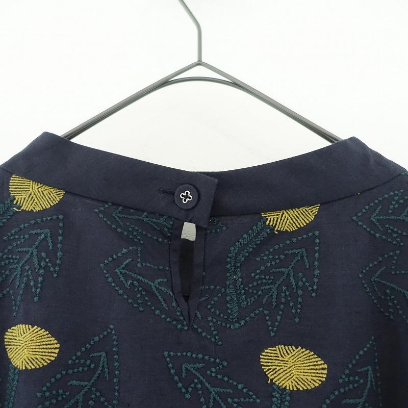 mina perhonen 【定価7.4万】ミナペルホネン *tanpopo ノースリーブワンピース*38麻リネン紺ネイビー刺繍(j4-2407-90)【81H42】 : ブランド古着買取 ...