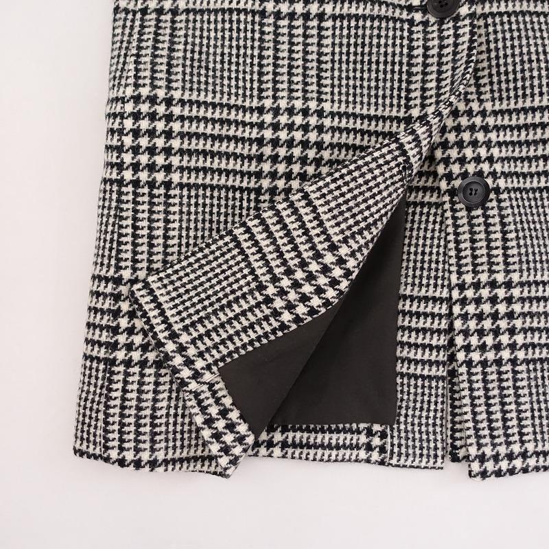 アーペーセー APC *MOON グレンチェックシングルコート*34ウール アーペーセー APC *MOON グレンチェックシングルコート*34ウール
