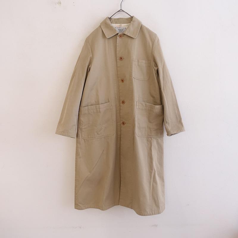 //ヤエカライト YAECA WRITE*Over Coat No.175208*SコットンベージュステンカラーAラインロング機能性ポケット(jk2-2311-499)【91L32 ...