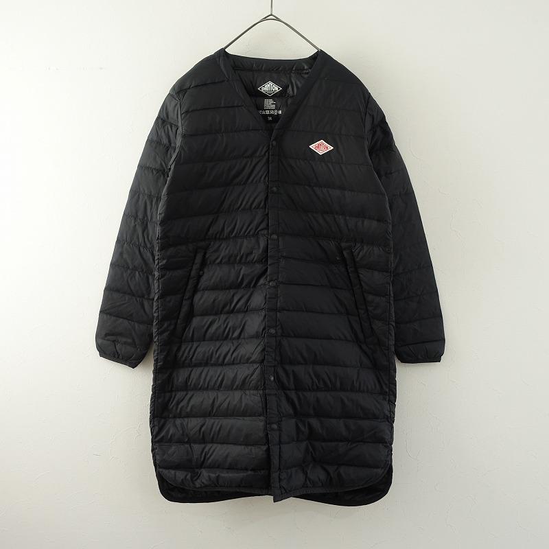 【定価2.0万】ダントン DANTON *INNER DOWN LONG*34ナイロンキルティングブラックVネックスナップボタン(jk2-2410-545)【02K42】 : jk2-2410 ...