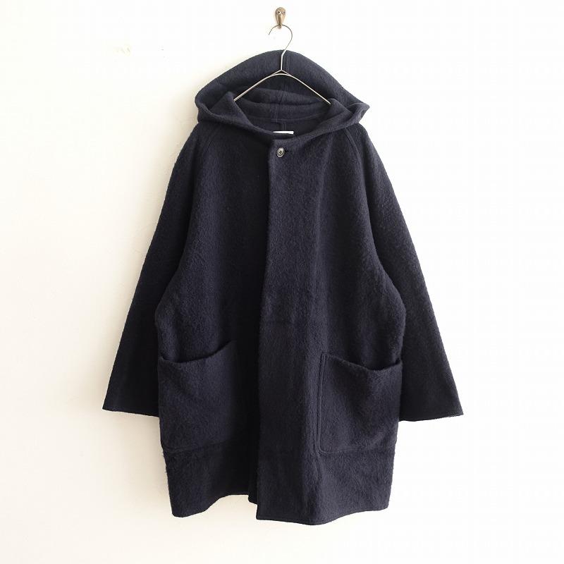 【定価13.2万】ヤエカコンテンポ YAECA CONTEMPO *52551 ウールフーデットコート*S毛ネイビー紺羽織上着(jk25-2411-203)【31L42】 : jk25 ...
