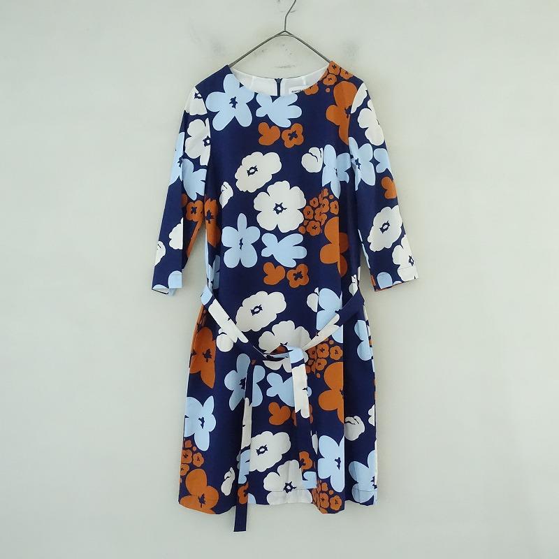 マリメッコ marimekko *Heila Kevattalkoot コットンワンピース*36フラワープリント綿花柄ネイビー系(k1-2506-349)【12G52】 : ブランド古着買取 ...