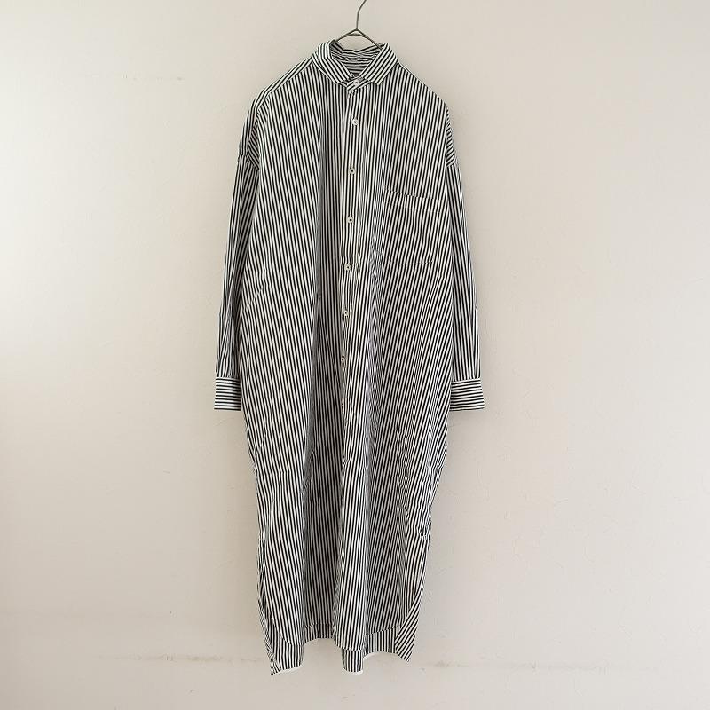 TICCA ティッカ *コットンストライプシャツワンピース*Fブラックホワイト長袖ロングスリーブ(m33-2411-271)【11L42】 : ブランド古着買取drop - 通販 ...