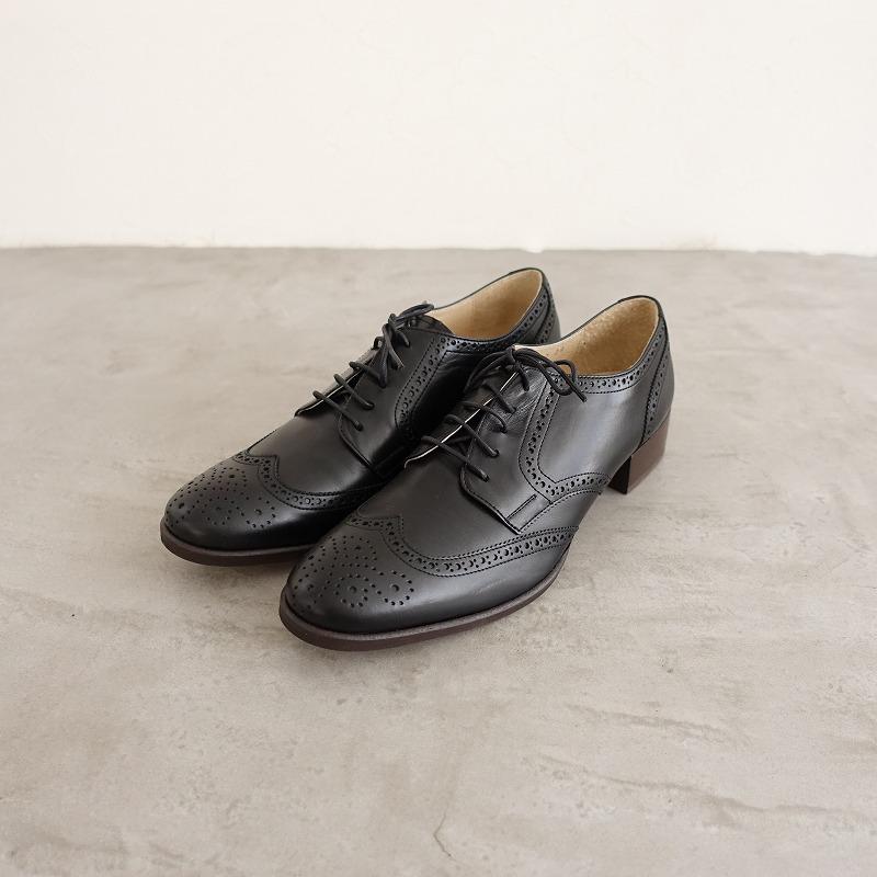 MARGARET HOWELL idea 【未使用】マーガレットハウエル idea*ウィングチップレースアップシューズ24/24*レザー黒(sh10-2504-100)【01E52 ...