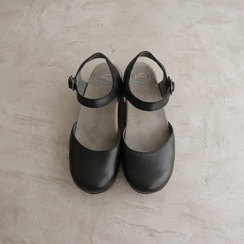 dansko（ダンスコ） 【定価2.7万】ダンスコ *SAM アンクルストラップサンダル 37/23.5*ブラック黒レザー皮革シューズ靴 ...