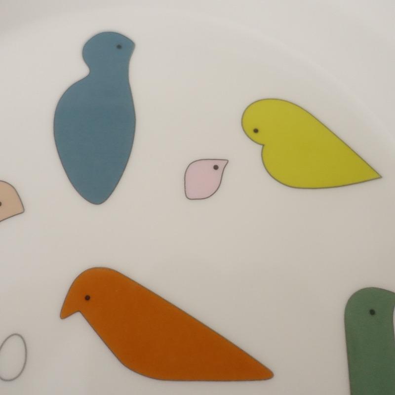 iittala //【北欧】美品/2020年日本限定/イッタラ×ミナペルホネン *バード プレート 21cm マルチカラー*【陶器】(wa84 ...