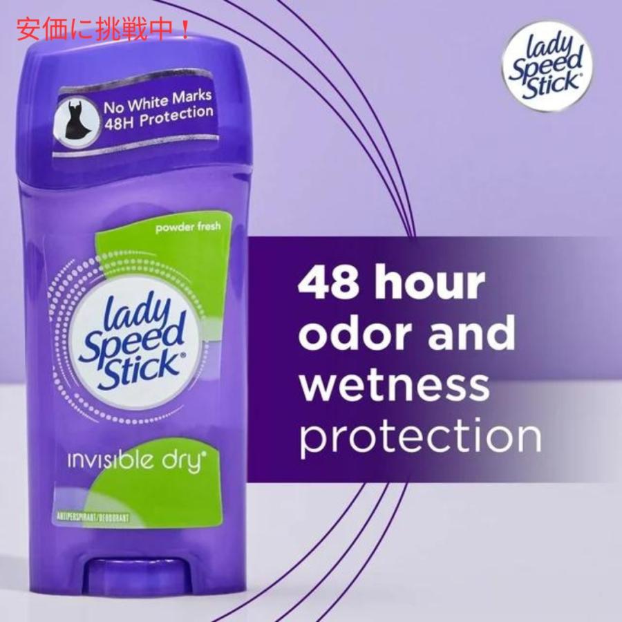 【並行輸入品】12個セット お得サイズ★65g（2.3oz) Lady Speed Stick Powder Fresh レディスピードスティック デオドラント（パウダーフレッシュ） : メタ ...