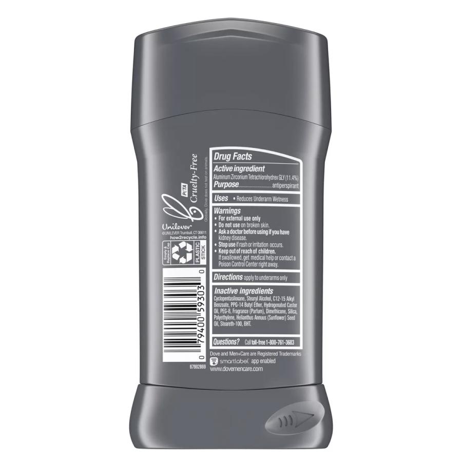 Dove Men+Care Stain Defense Clean 48-Hour & Deodorant Stick - 2.7oz ...