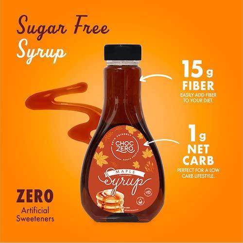 ChocZero Maple Syrup Sugar-free12oz / チョクゼロ メープル風味シロップ シュガーフリー メープルシロップ ...