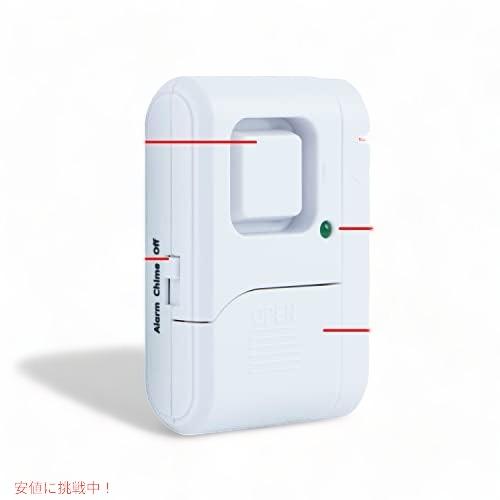 GE パーソナル セキュリティ ウィンドウとドア アラーム、4 パック、簡単なインストール、自宅、ガレージ、アパートなどに最適、45174 ...