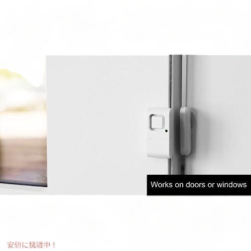 GE パーソナル セキュリティ ウィンドウとドア アラーム、4 パック、簡単なインストール、自宅、ガレージ、アパートなどに最適、45174 ...