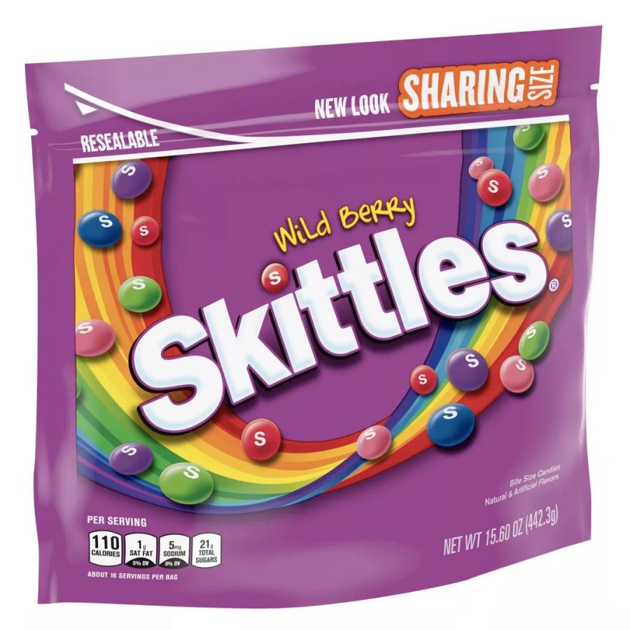 並行輸入品】Skittlesスキトルズ Wild Berry Sharing Size フルーツ