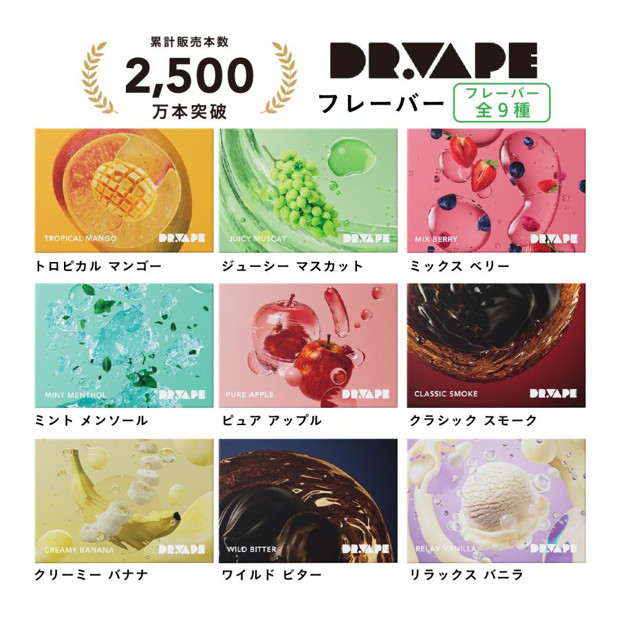 DR.VAPE ドクターベイプ ベーシックフレーバー for Model 3 [ どくたーべいぷ ニコチン タール なし] : drc002 : DR.VAPEショップ Yahoo!店 ...