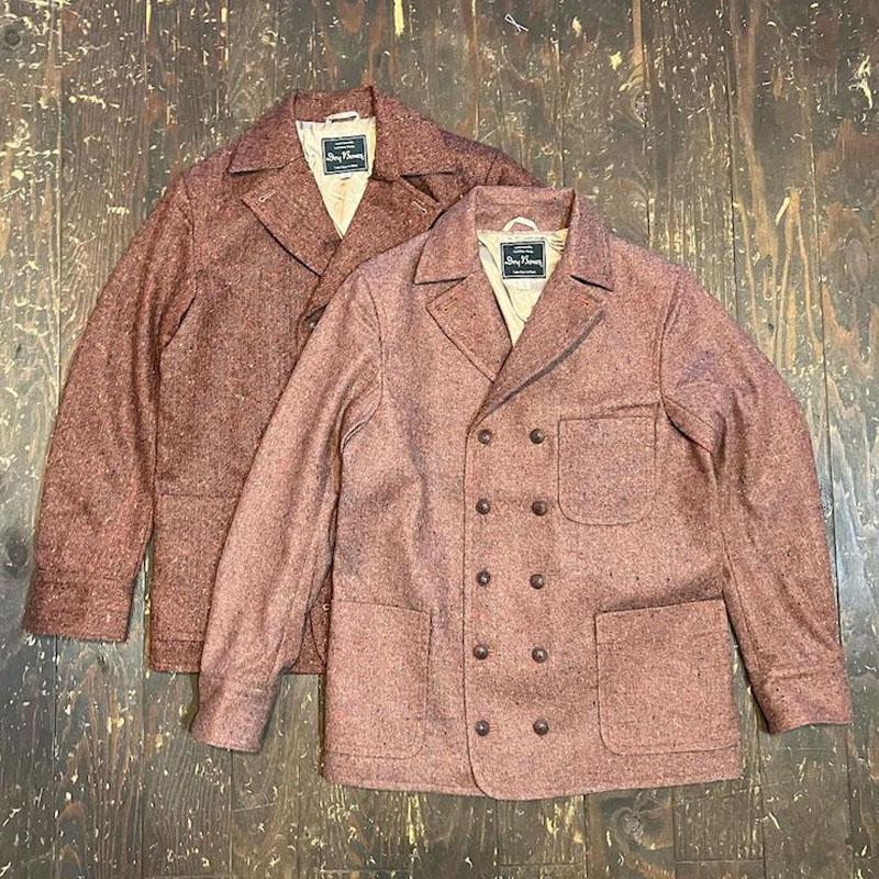 Dry Bones ドライボーンズ DJ-1176 Double Breast Color Nep Wool Work Jacket “YOUNG VITO” : DryBones ...