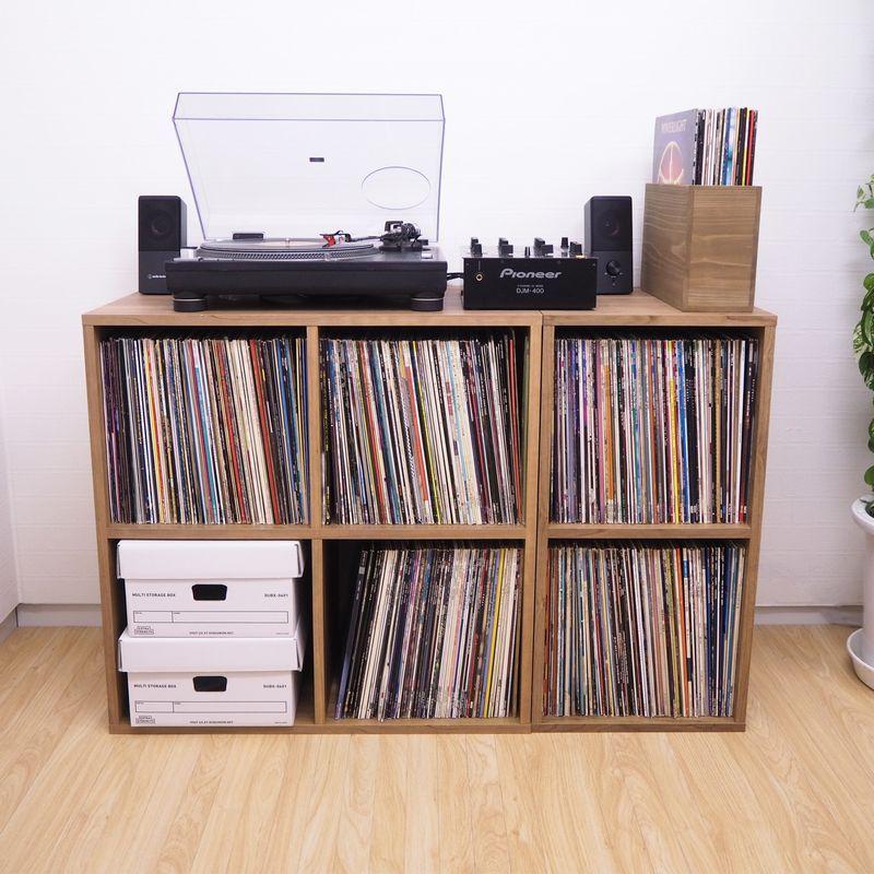 レコードラック / 2マスプレーヤー台 DULPA200(LP約160枚収納 レコードラック / 2マスプレーヤー台 DULPA200(LP約160枚収納