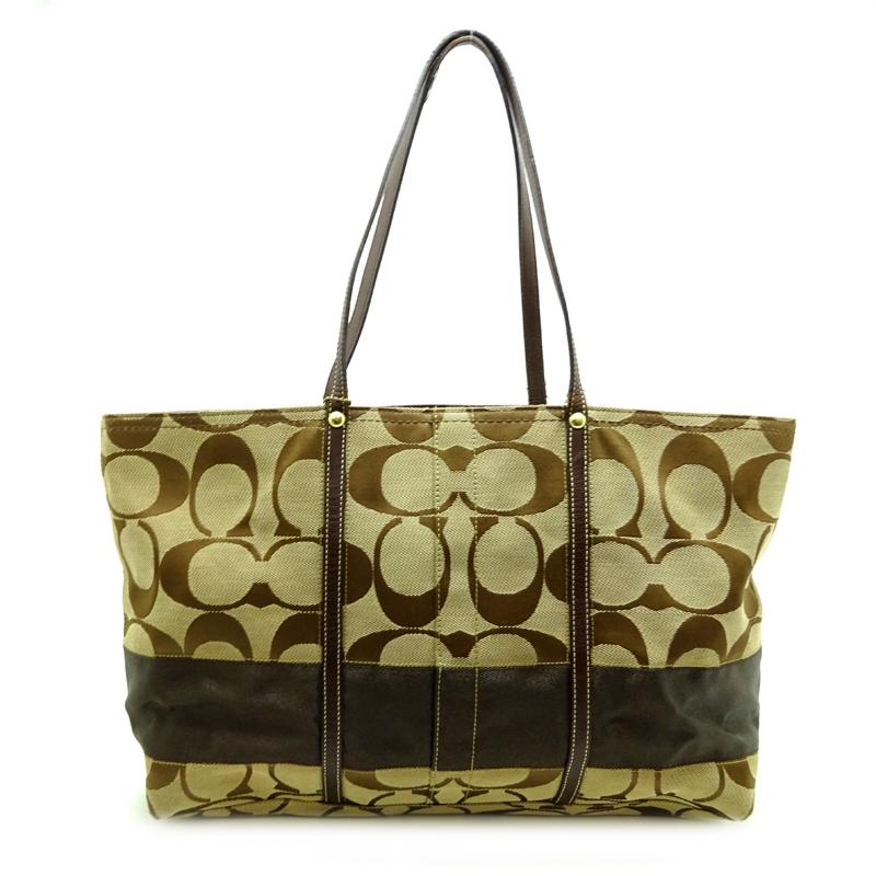 COACH 【10/15まで！ローン48回無金利】[飯能本店]COACH コーチ シグネチャー トートバッグ 11099 キャンバス ベージュ ...