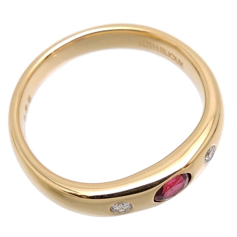 [飯能本店]LUTH BIJOUX ルース ビジュー K18 0.26ct ルビー ダイヤモンド リング・指輪 K18ゴールド 12.5号 ...