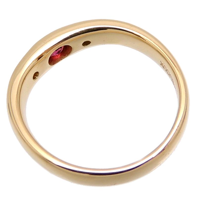 [飯能本店]LUTH BIJOUX ルース ビジュー K18 0.26ct ルビー ダイヤモンド リング・指輪 K18ゴールド 12.5号 ...
