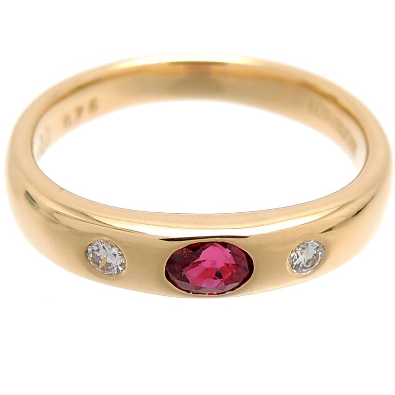[飯能本店]LUTH BIJOUX ルース ビジュー K18 0.26ct ルビー ダイヤモンド リング・指輪 K18ゴールド 12.5号 ...