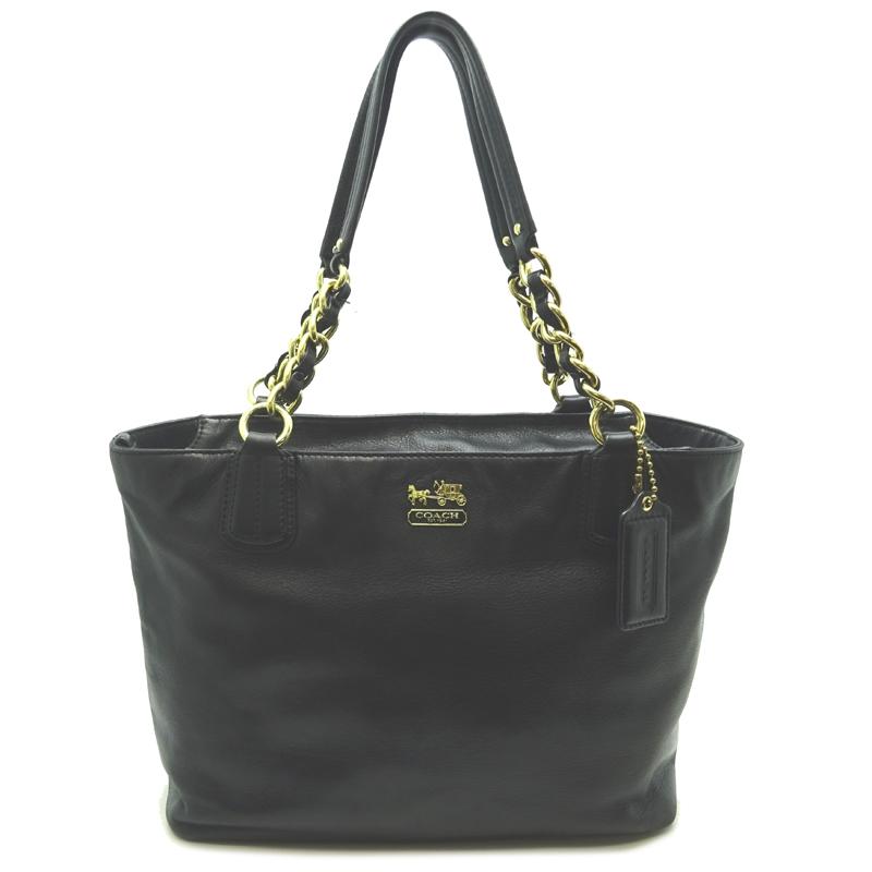 [飯能本店]COACH コーチ レザー トート 20466 ショルダーバッグ レザー ブラック レディース DH68896 :DH68896 ...