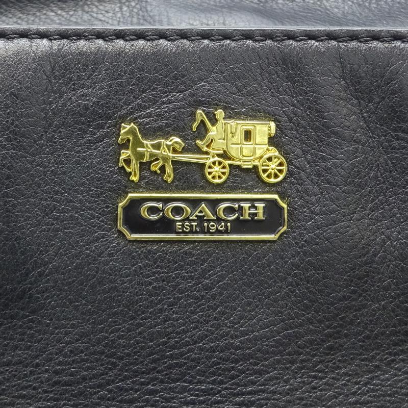 [飯能本店]COACH コーチ レザー トート 20466 ショルダーバッグ レザー ブラック レディース DH68896 :DH68896 ...