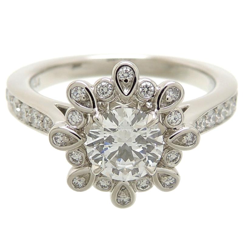 [銀座店]HARRY WINSTON ハリーウィンストン Pt950 ブロッサム エンゲージメント ダイヤモンド リング・指輪 6.5号 DH70956 :DH70956:DS大黒屋 - 通販 ...