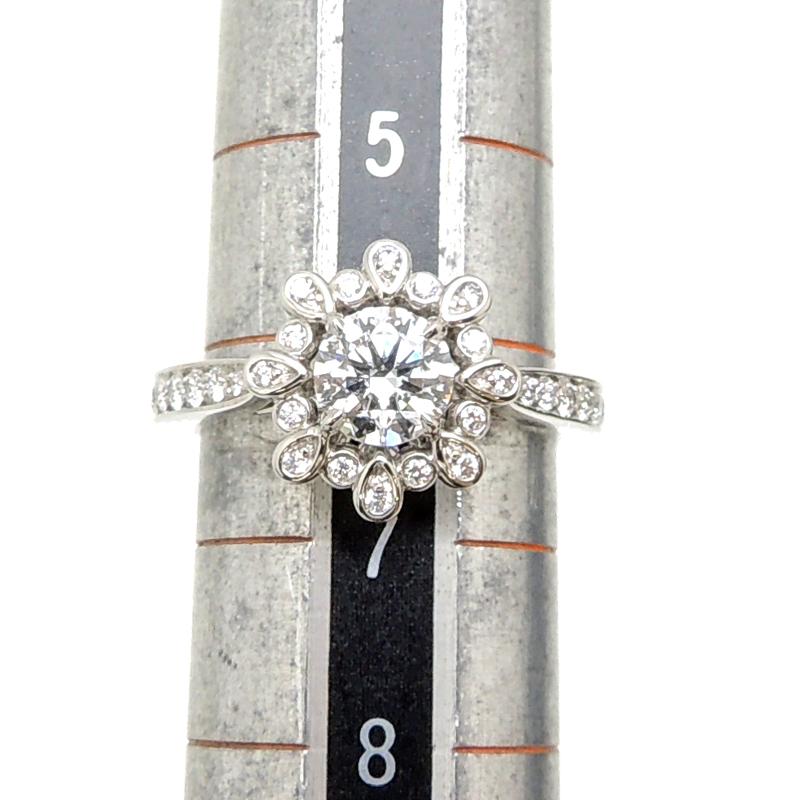 【10/15まで！ローン48回無金利】[飯能本店]HARRY WINSTON ハリーウィンストン Pt950 ブロッサム エンゲージメント ダイヤモンド リング・指輪 6.5号 DH70956 ...