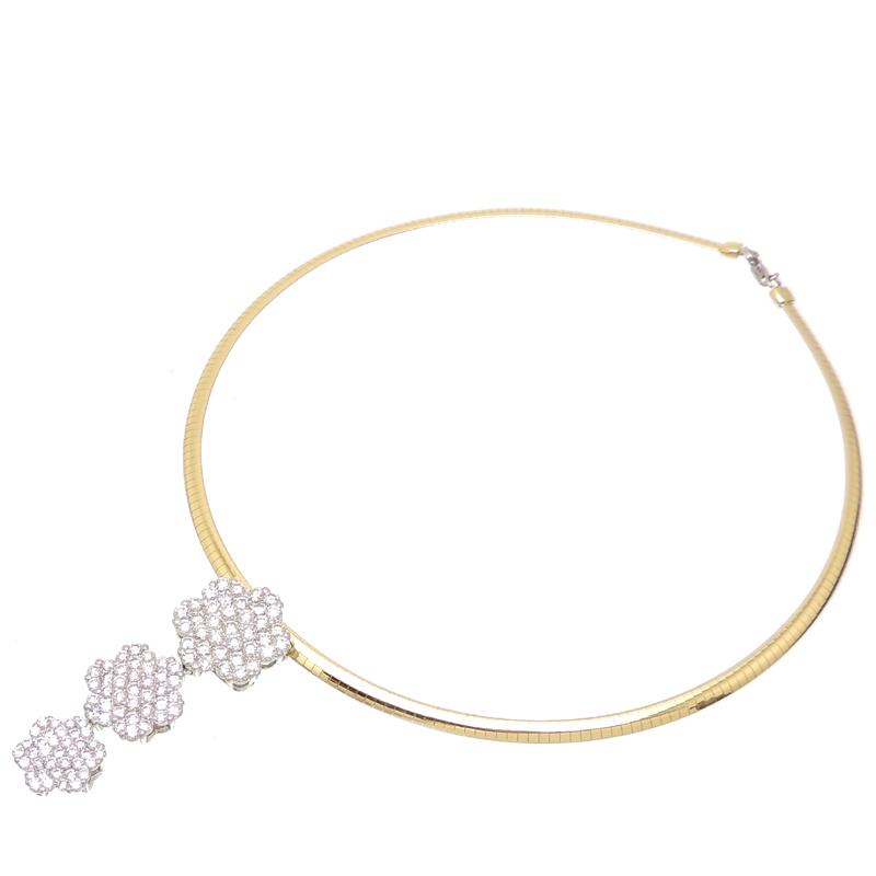 [飯能本店]Non Brand ノンブランド K18 Pt900 13.52ct ダイヤモンド ネックレス K18ゴールド レディース ...