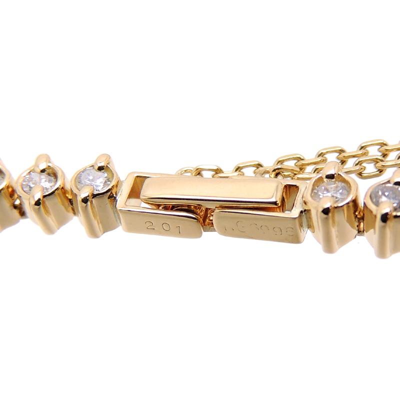 【10/15まで！ローン48回無金利】[銀座店]Non Brand ノンブランド K18 2.01ct ダイヤモンド テニス ブレスレット K18ゴールド レディース・メンズ DH75948 ...