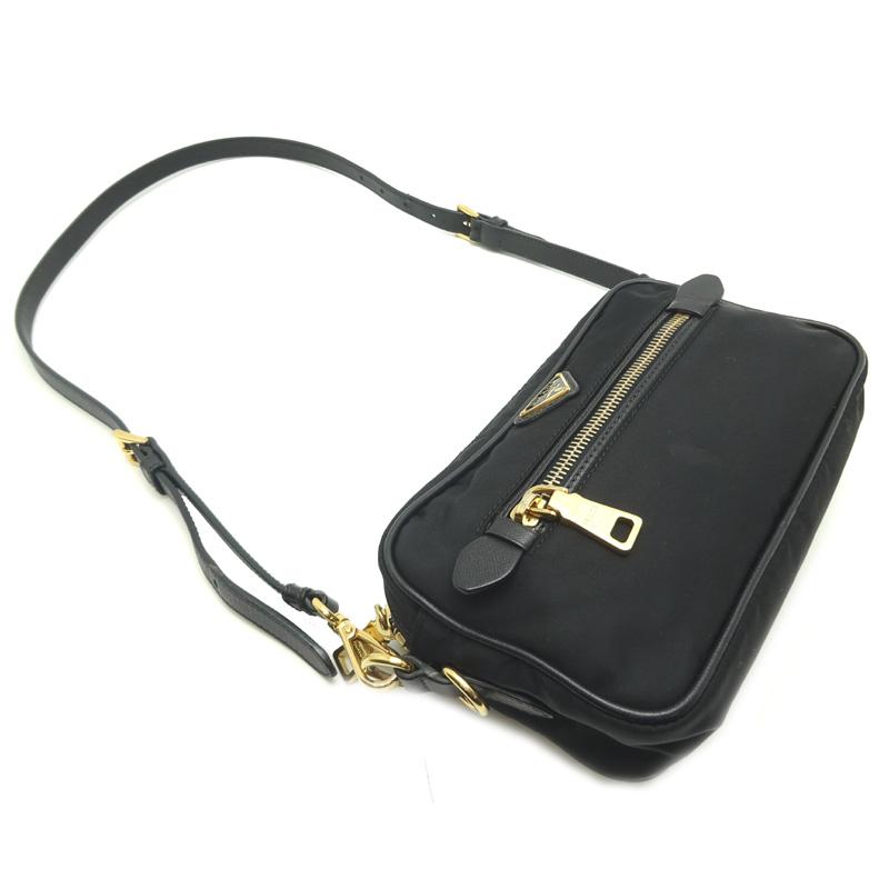 PRADA（プラダ） 【10/15まで！ローン48回無金利】[飯能本店]PRADA BT0773 ショルダーバッグ ナイロン NERO（ネロ/ブラック） レディース DH79020 : DS ...
