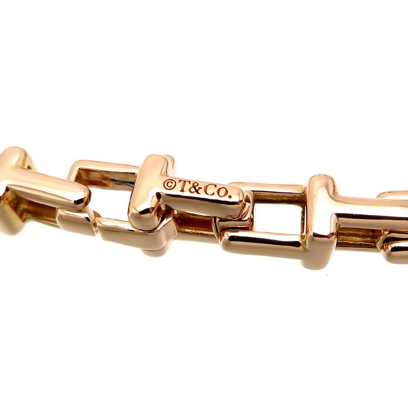 [飯能本店]TIFFANY&Co. ティファニー 750PG T ナロー チェーン ブレスレット 750ピンクゴールド レディース DH79100 : dh79100 : DS大黒屋 - 通販 ...