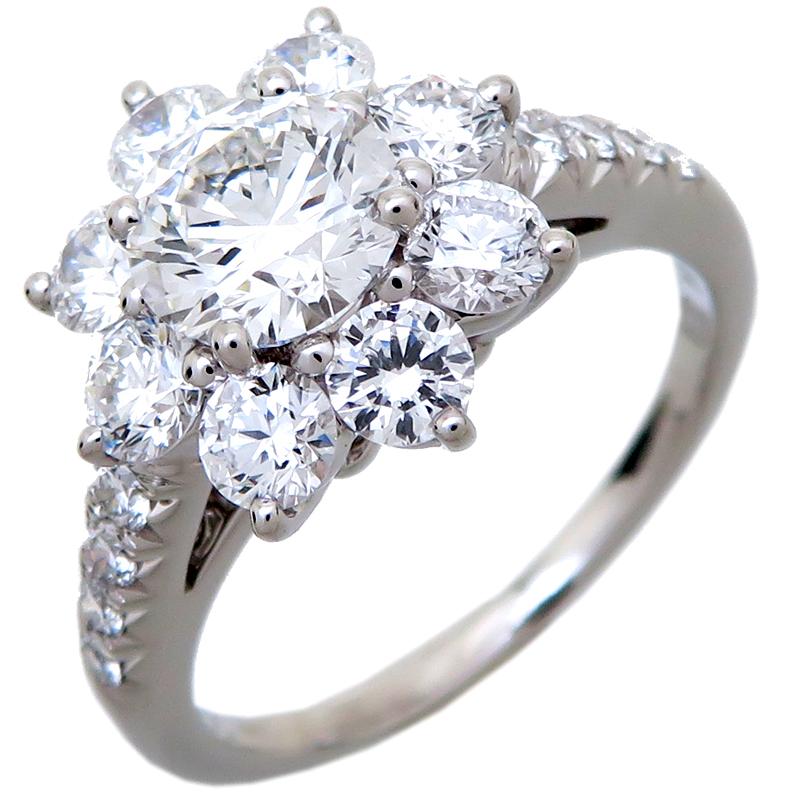 [銀座店]HARRY WINSTON ハリーウィンストン 0.77ct ダイヤモンド サンフラワー スモール リング・指輪 Pt950プラチナ 11号 DH81690 : DS大黒屋 - 通販 ...
