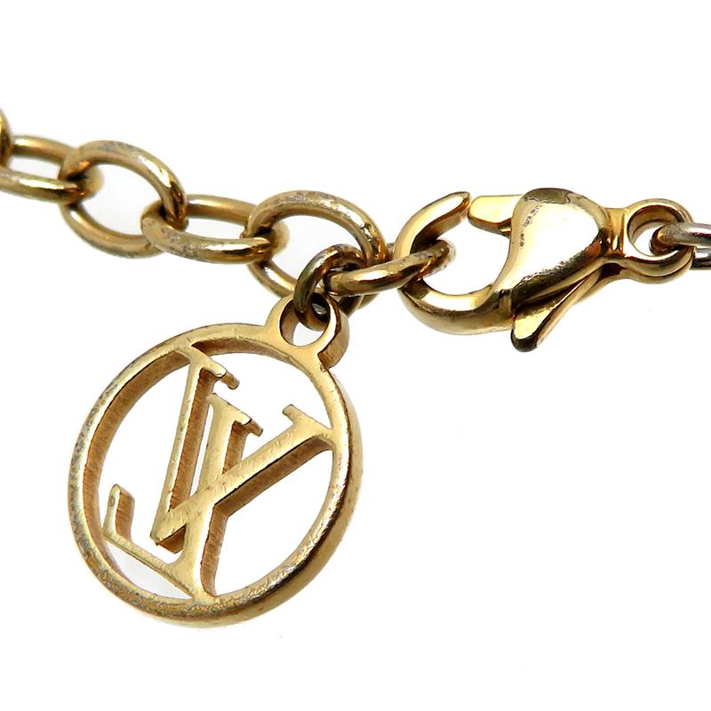 [飯能本店]LOUIS VUITTON LV ルイ・ヴィトン フラワー フル ブレスレット GP レディース M68127 DH81716 ...