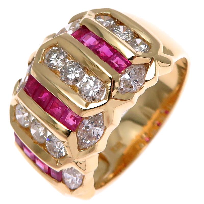 [飯能本店]Non Brand ノンブランド K18 0.74ct ルビー ダイヤモンド リング・指輪 K18イエローゴールド 14号 レディース DH84785 : DS大黒屋 - 通販 ...